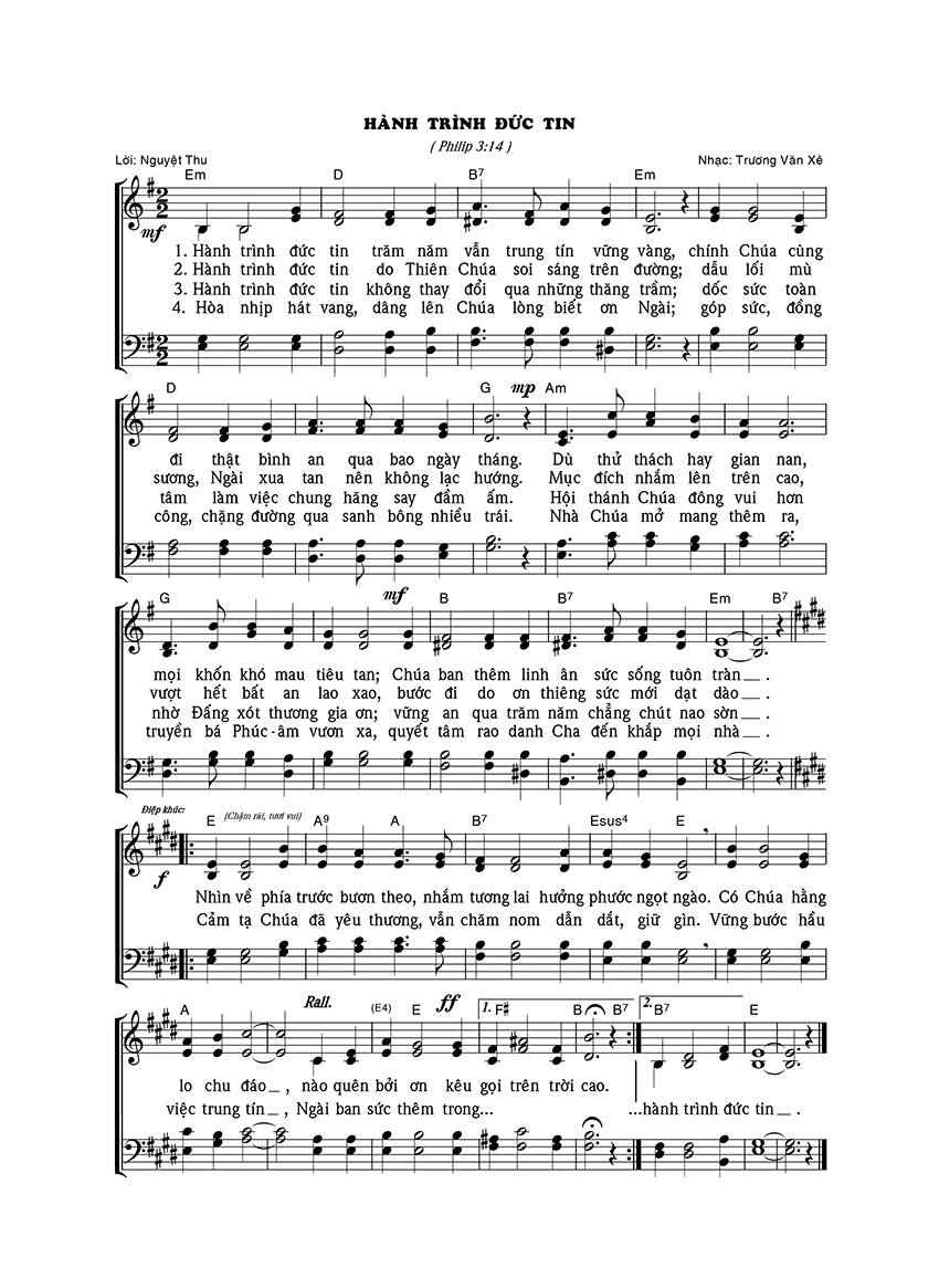 Bài hát: Hành Trình Đức Tin - Hội Thánh Tin Lành Việt Nam