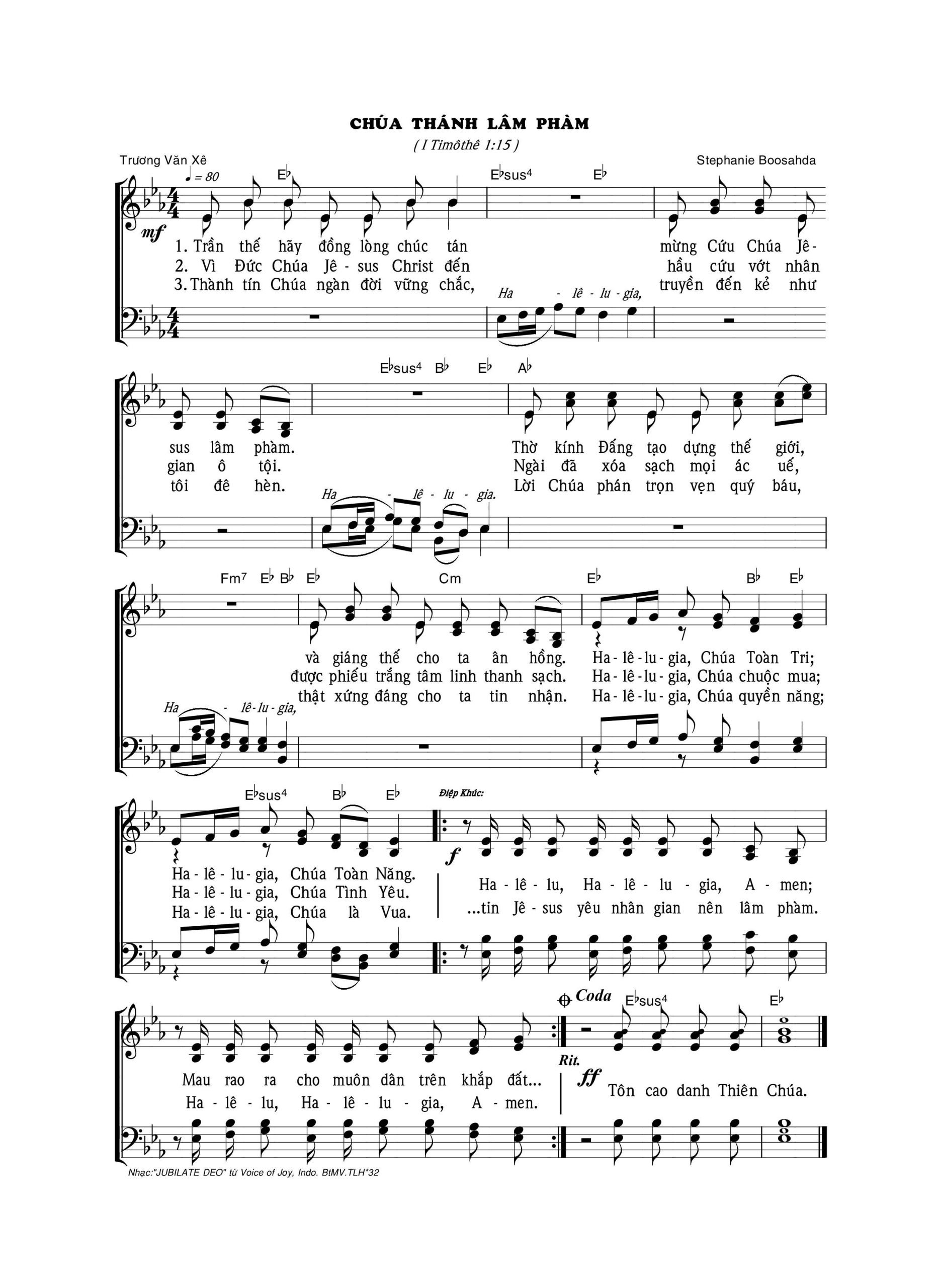 Bài hát Giáng sinh: CHÚA THÁNH LÂM PHÀM - Hội Thánh Tin Lành Việt Nam